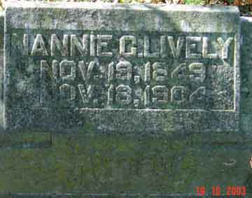 Nannie Lively Stone |Hart County| KYGenWeb